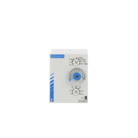 Crouzet 88867105 Timer 8 A Nom 24 VDC 24 To 240 VAC 1 Sec To 100 Hrs Electronic