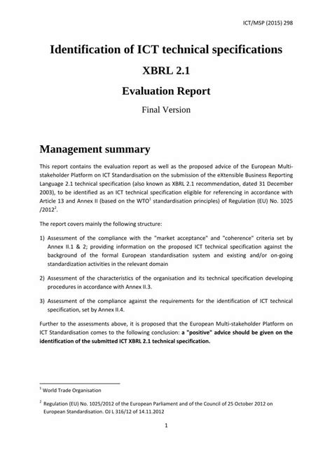 Pdf Identification Of Ict Technical Specifications Dokumen Tips
