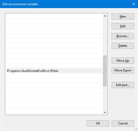 Tutorials Of Adding Environmental Variable To System Path Build Opencv