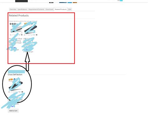 Layout Move Cross Selling Products Inside The Related Product Tab