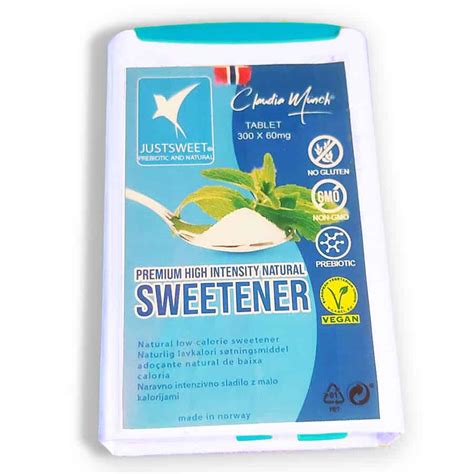JustSweet som tablett i dispenser boks - sorze4.com