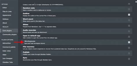 workspaces core plugin obsidian tabs a little adjustment feature requests obsidian forum