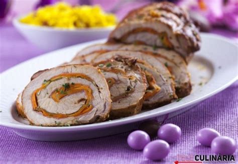 Lombo recheado receitas para o almoço de domingo