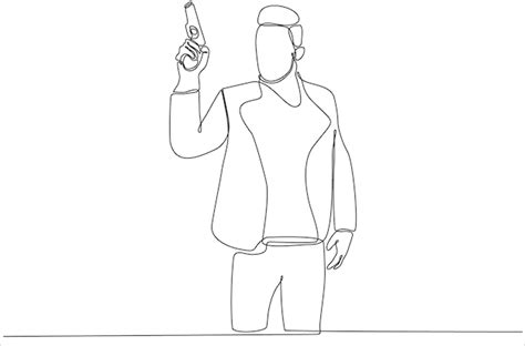 How To Draw Gun Man