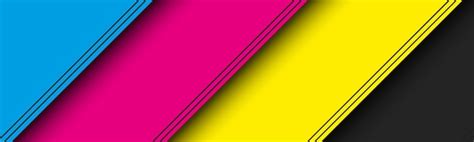 Premium Photo Modern Material Header With Overlapped Layers With Cmyk