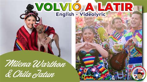 Milena Warthon VOLVIÓ A LATIR English Translation Lyrics YouTube