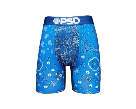 Psd Underwear Hype Blue Bandana Boxer Briefs 121180012 Karmaloop