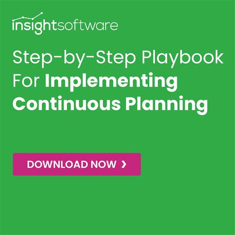 Insightsoftware On Linkedin Step By Step Playbook For Implementing Continuous Planning