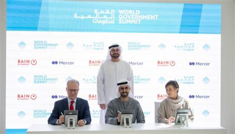 القمة العالمية للحكومات 2023 شراكتان مع ميرسر وباين آند كومباني