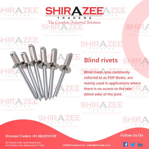 What Is Blind Rivet And Uses Of Blind Rivets Blinds Rivets Types Of Blinds