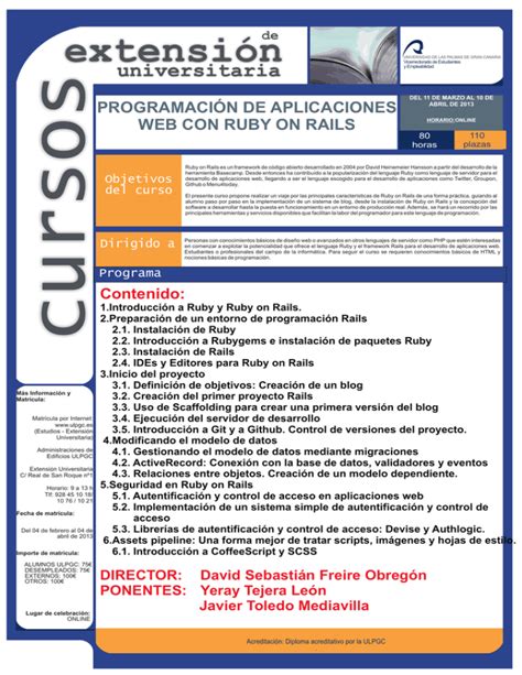 Programación De Aplicaciones Web Con Ruby On Rails