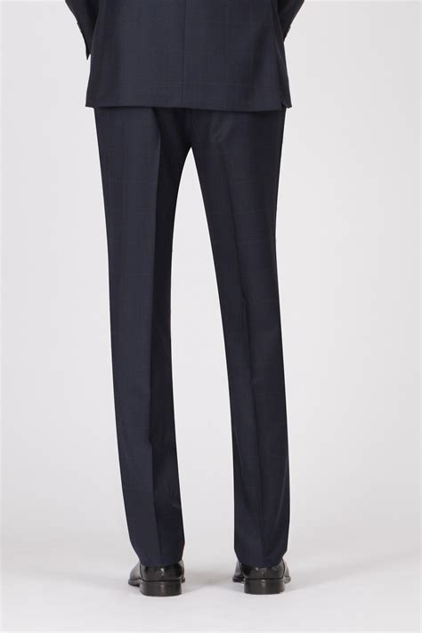 Costume bleu marine à grands carreaux pure laine LA MAISON DE L HOMME