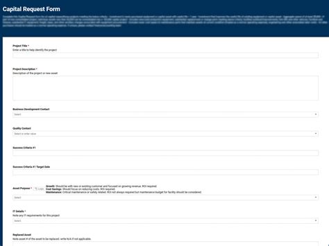 A Custom Automated Procurement Capex Request Workflow In Smartsheet