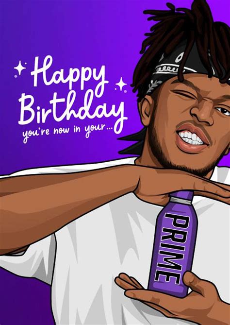 Ksi X Logan Paul Prime Birthday Card T Delivery Uk