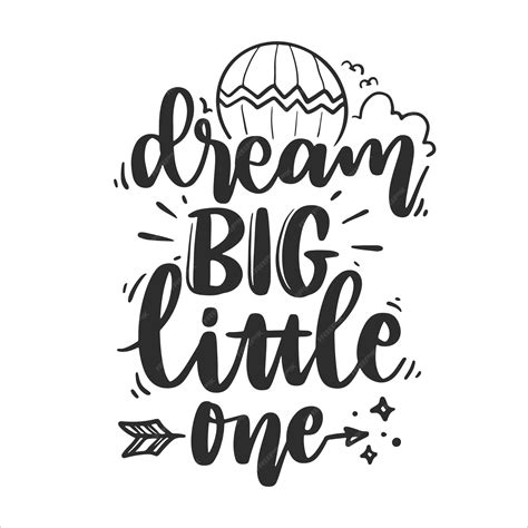 Premium Vector Dream Lettering Quotes For Poster Printable T Shirt