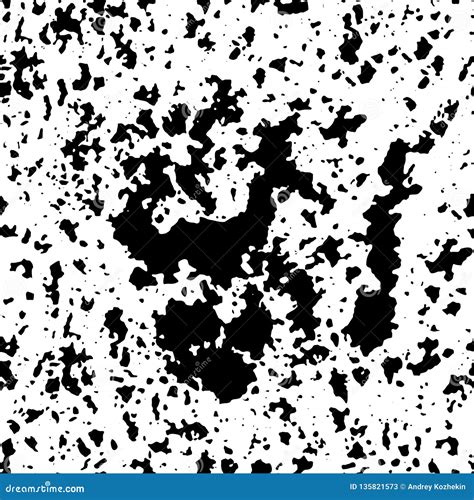 Black And White Grunge Seamless Pattern Stock Vector Illustration Of
