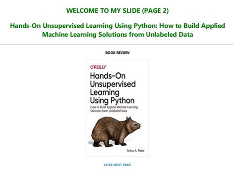 Download Pdf Hands On Unsupervised Learning Using Python How To