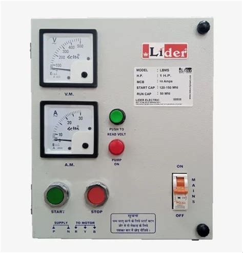 Lider Single Phase Analog Pump Starter Lbms 1036 Voltage 240 Vac50