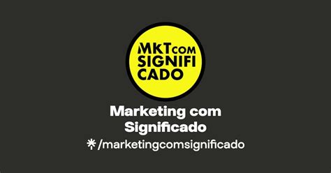 Marketing Com Significado Linktree