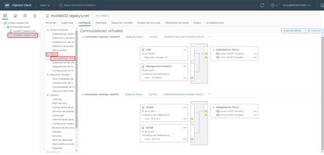 Configuración De Redes Virtuales En Vmware Vsphere 67 Ragasys Sistemas