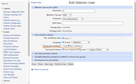 Unix Useranme Change But Webmin User Not Change Issue 1462 Webmin Webmin GitHub