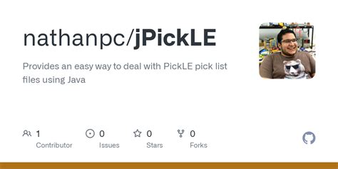 GitHub Nathanpc JPickLE Provides An Easy Way To Deal With PickLE