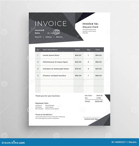 Business Invoice Invoice Minimal Design Template Bill Form Business Invoice Money Bills Price