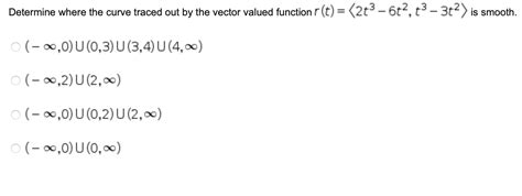 Solved Determine Where The Curve Traced Out By The Vector Chegg