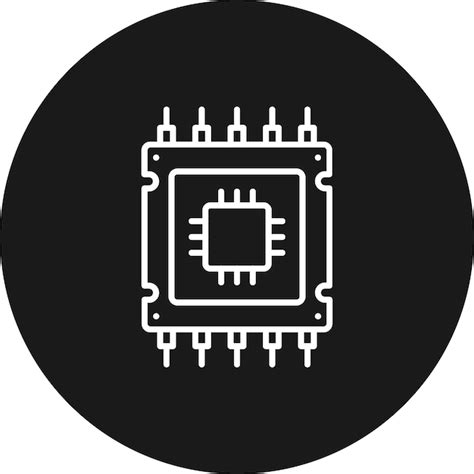 premium vector microprocessor vector icon can be used for computer and hardware iconset
