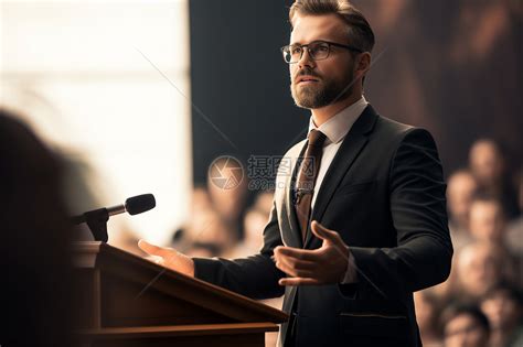 成功的商务人士发表演讲高清图片下载 正版图片600705358 摄图网
