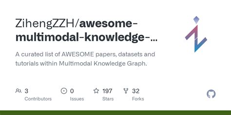 Awesome Multimodal Knowledge Graphknowledgegraphmd At Master