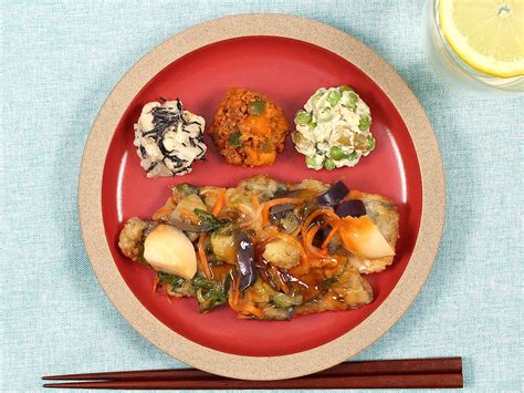 たっぷり野菜と鯵の甘酢あん｜【nosh ナッシュ】