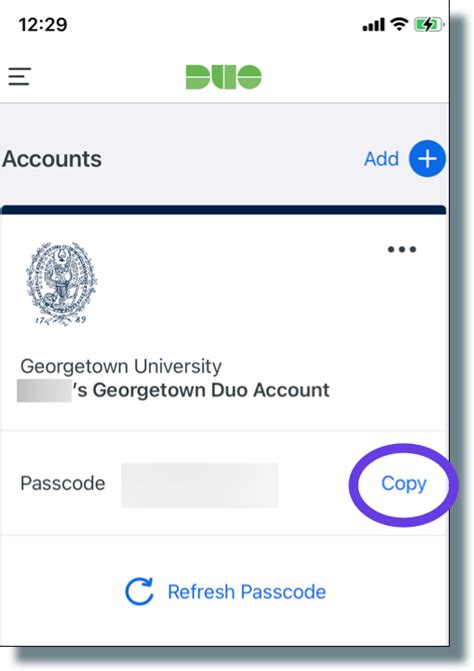Obtaining A Temporary Code University Information Services Georgetown University