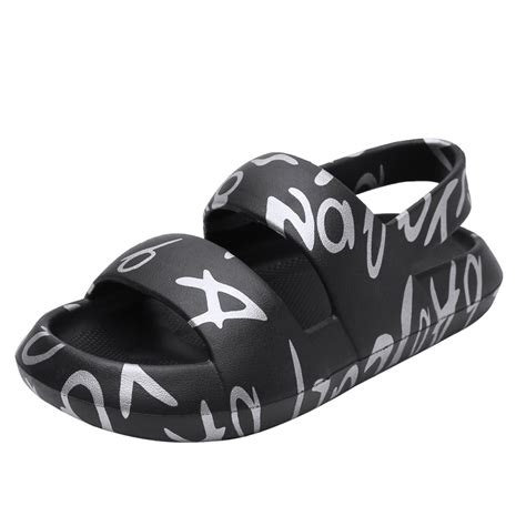 대형 커플 샌들 여름 레저 야외 편안한 비치 패션 샌들 야외 편안한 슬리퍼 남여 36 45 남성 신발