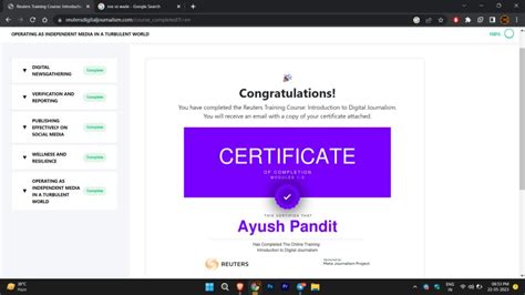 Ayush Pandit On Linkedin Digitaljournalismcertification Professionaldevelopment Reuterscertified