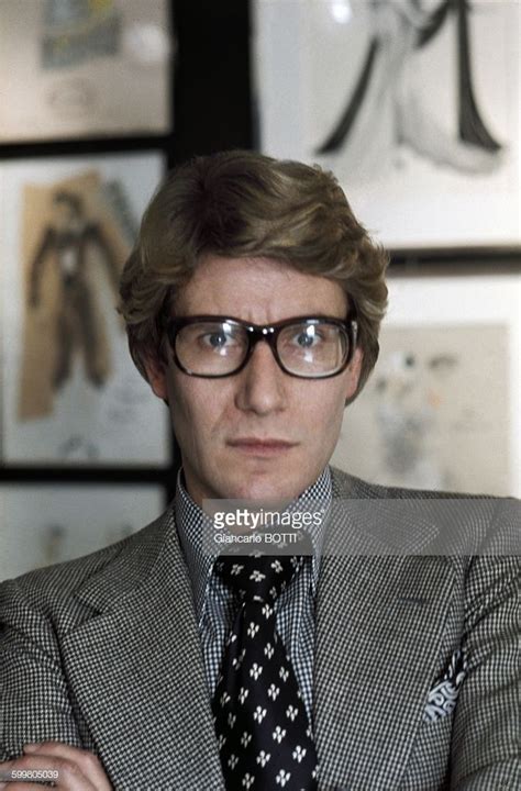 French Fashion Designer Yves Saint Laurent In Paris France Circa