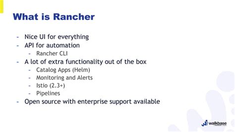 Managing Kubernetes Clusters Easily With Rancher Ppt