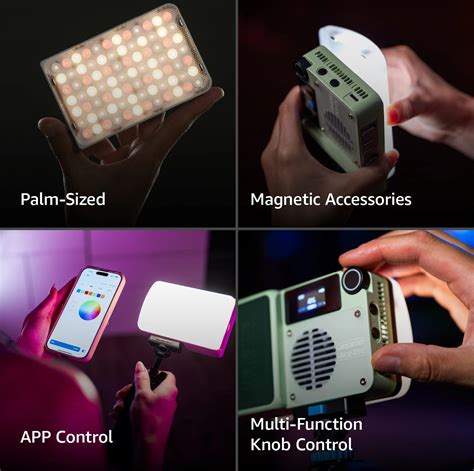 Aputure Amaran Ace 25x Portable Dual Color Mini On Camera Light 2700 6500k One Second Setup With