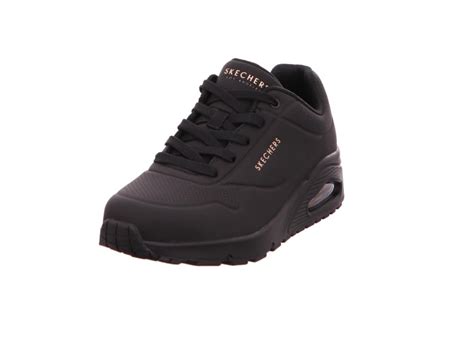 Skechers Womens Uno Stand On Air Sneaker 85 Blackblack For Sale