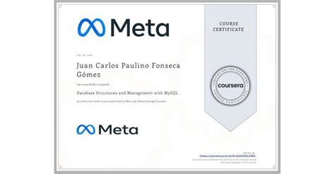 Juan Carlos Paulino Fonseca Gómez On Linkedin Completion Certificate