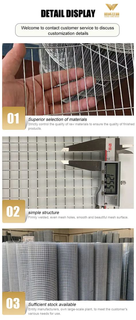 Welded Wire Meshwire Mesh Welded Nettingss Material Anping Welded