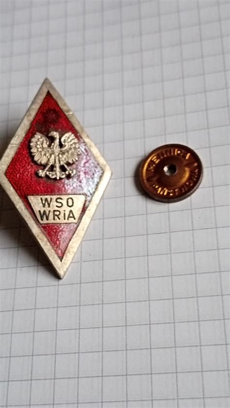 Odznaka absolwentka WSO WRIA Tomaszów Mazowiecki Licytacja na
