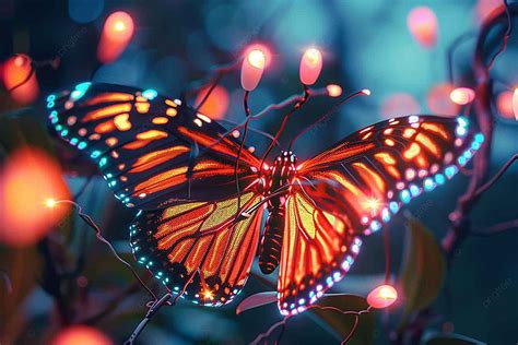 Glowing Butterfly Editing Background Butterfly Beautiful Background