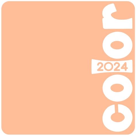 Premium Vector Fashion Color Of 2024 Year Peach Background Square