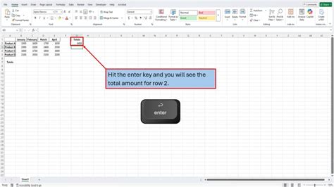 Excel Autosum Shortcut Easily Add Numbers Without Touching Your Mouse