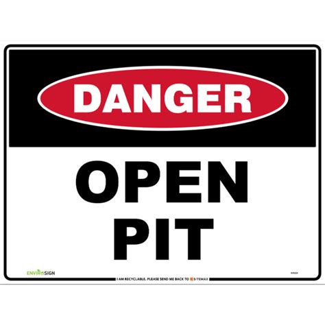 Danger Open Pit Sitemax