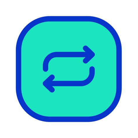 Repeat Generic Outline Color Icon