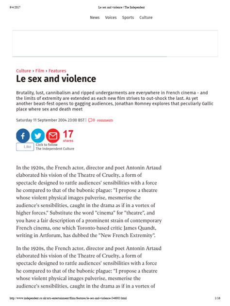 Le Sex And Violence The Independent Pdf