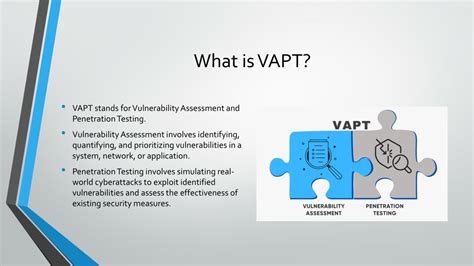 Ppt Overview Of Vapt Definitions Objectives And Importance In