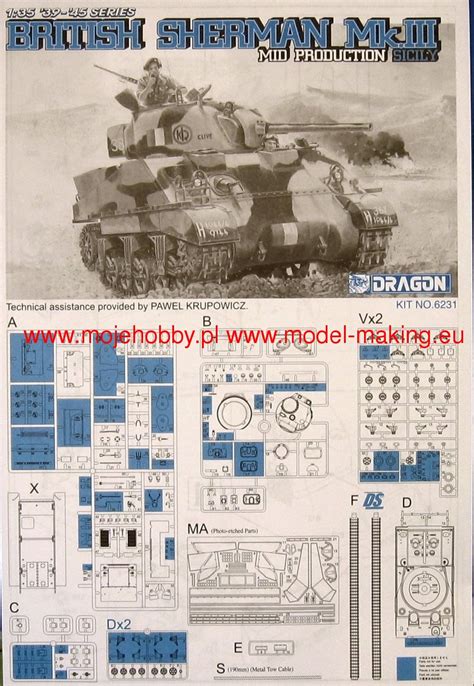 Sherman Mk Iii Mid Production Sicily Dragon 6231